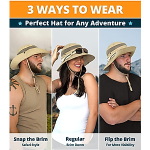 Sun Bucket Hat Safari Hat Sun Hats for Men and Women Rain Hat Bucket Hat for Fishing, Hiking, Beach, Camping, Travel UPF 50+