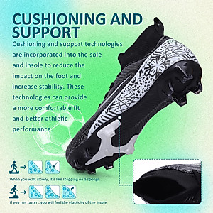 Soccer Cleats Mens Women Football Cleats Soccer Shoes Tacos de Futbol para Hombre Football Shoes for Turf Futsal Shoes Cleats Football Turf Cleats Professional Football Training Boots AG FG