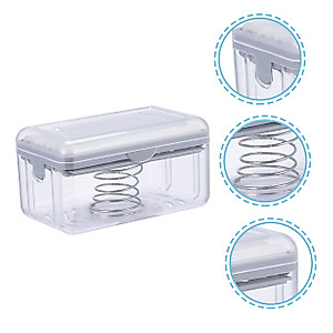 SWOOMEY Box soap Box Travel Laundry soap Plastic Container soap Travel Container Dispenser Container Lip Gloss Container soap bar Holder bar soap foaming soap Dispenser Portable pp Makeup