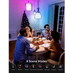 Govee Smart LED Bulbs, Bluetooth Light Bulbs, RGBWW Color Changing Light Bulbs with App Control, A19, E26, Music Sync and 8 Scene Mode for Living Room Bedroom Party, 2 Pack(Not Support WiFi/Alexa)