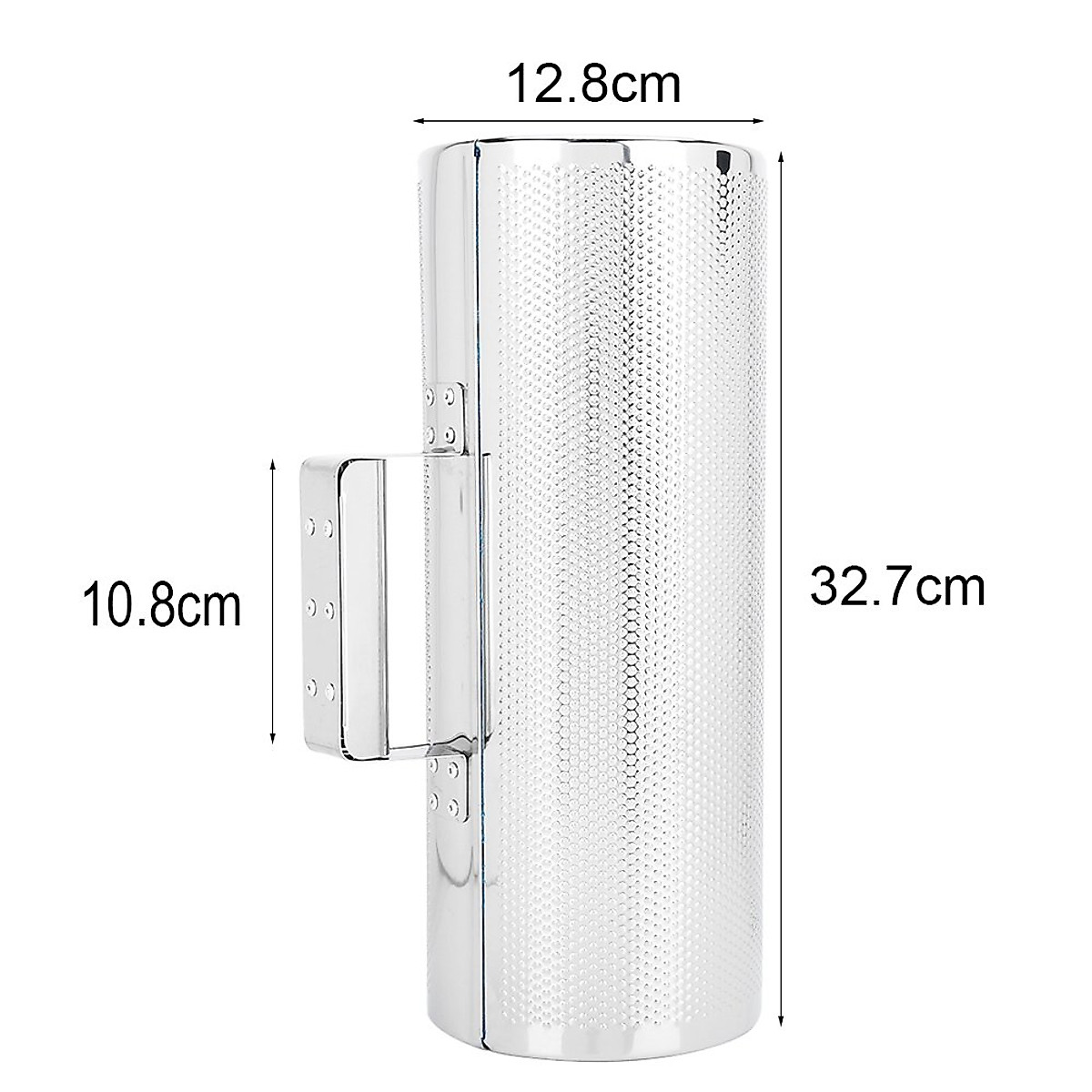 Alomejor Professional Guiro, 5 x 12.8'' Stainless Steel Guiro Shaker with Scraper Percussion Instrument