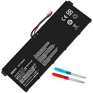 DMKAOLLK AC14B3K Battery for Acer Chromebook 15 CB3-531 CB3-531-C4A5 CB5-571 CB3-111 C810 C910 Aspire R5-571TG R5-571TG-7229 Spin 3 SP513 SP513-51-55ZR Aspire E15 ES1-512 KT00403032