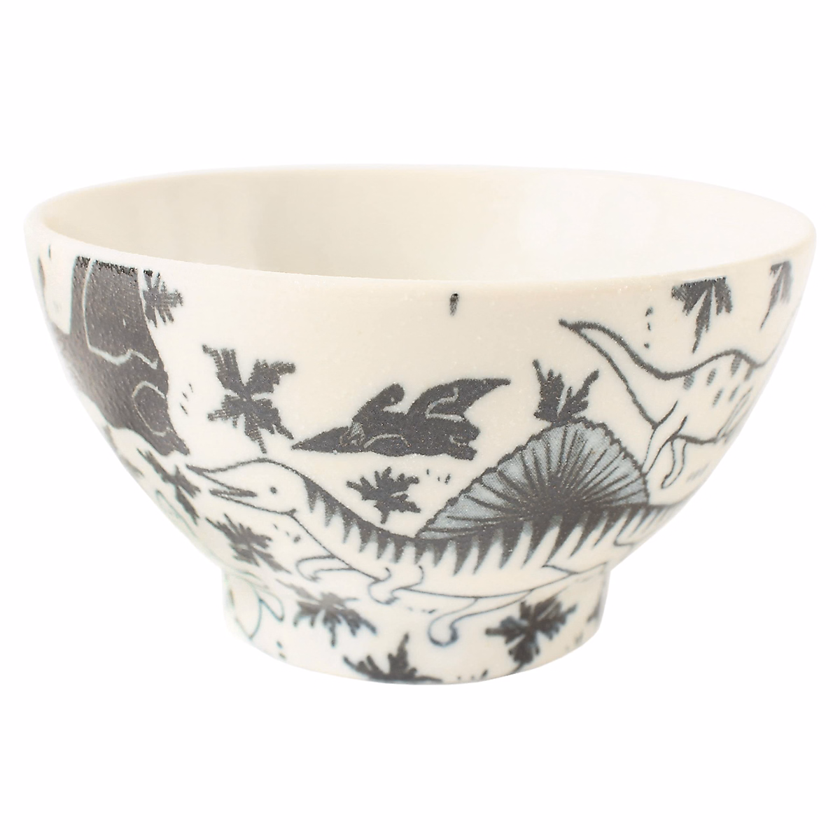 Mino ware Japanese Ceramics Rice Bowl Various Dinosaur Matte Finish made in Japan (Japan Import) GBC002