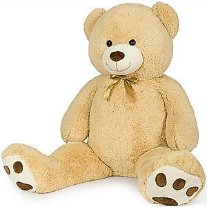 MaoGoLan Giant Big Teddy Bear Jumbo Stuffed Animal Huge Tan Bear Plush Tan Bear for Girlfriend