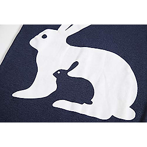 Little Boys Girls Rabbit Easter Pajamas Bunny Cotton Blue Pjs Kid 6