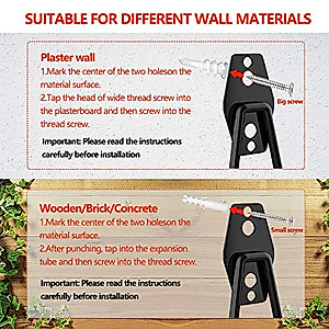 16PCS Garage Hooks Heavy Duty, Steel Storage Utility Hook, Garage Organization Tool Shelf Have Anti Slip Coating for Organizing Power or Garden Tools, Bike, Cable Organization, More Equipment