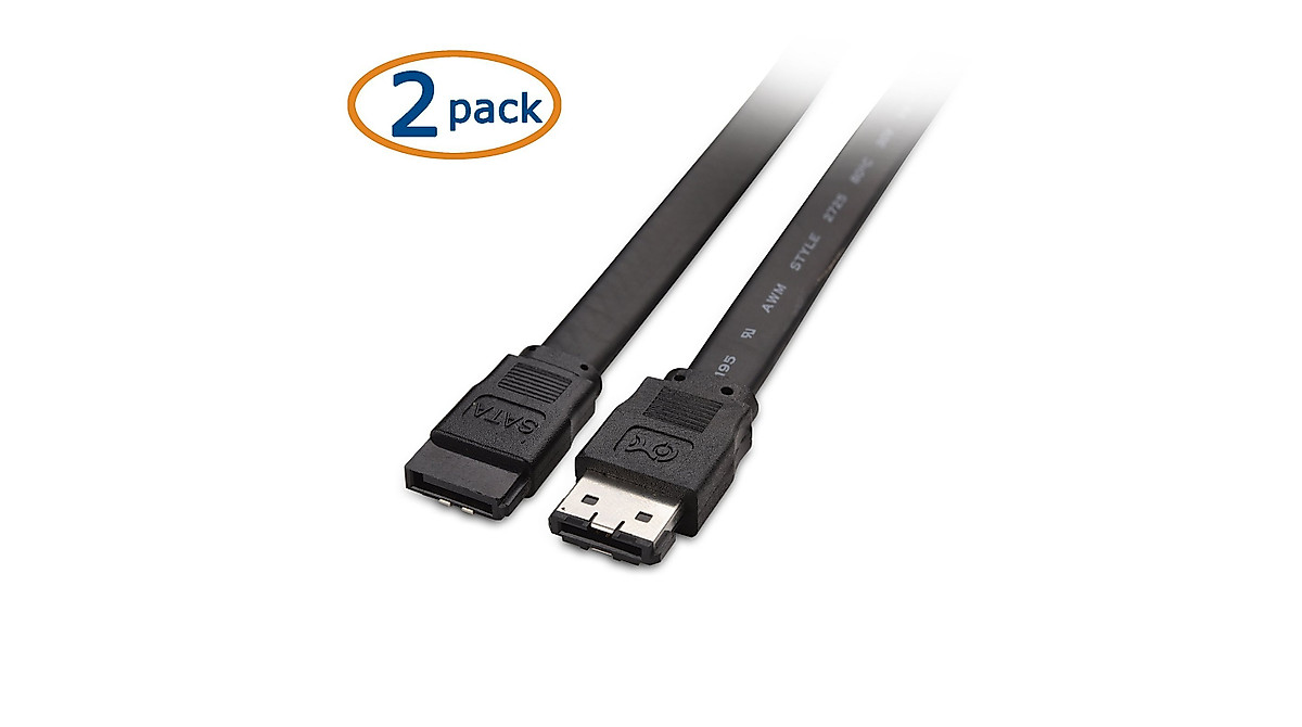 Cable Matters 6 Gbps SATA III to eSATA Cable - 2-Pack
