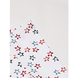 Burt's Bees Baby Baby Boys' Pajamas, Tee and Pant 2-Piece Pj Set, 100% Organic Cotton, Patriotic Tee & Shorts, 4X-Small