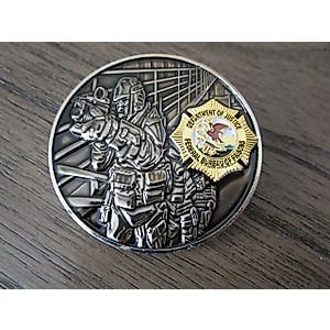 Federal Bureau of Prisons Special Operations Response Team Dept of Justice Challenge Coin