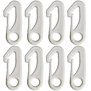 TTSAM Profession Flag Pole Clip Snap Hooks Durable Nylon Flag Clips Flag Pole Accessory - Attach Flags Hooks to Halyard Rope and Buckle The Flag(Pack of 8)