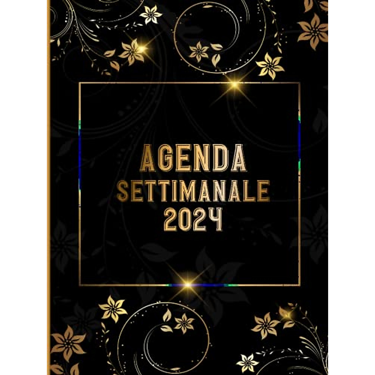 Agenda Settimanale 2024: Pianificatore Vista Verticale Formato A4 | 1 Settimana Su 2 Pagine | 12 Mesi Planner | Diario ... Giornaliera (Italian Edition)