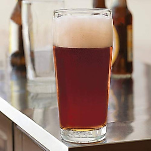 Libbey Craft Brews Craft Pub Beer Glasses, 20-ounce, Set of 4