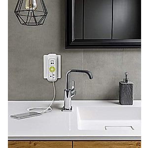 Travel Outlet Extender with Surge Protection 1 Outlet 2 USB for Home, Hotel, and Office by Easylife Tech