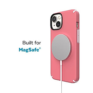 Speck iPhone 14 & iPhone13 Case- Drop Protection, Scratch Resistant, Built for MagSafe Phone Case with Soft Touch Coating - 6.1" Model, Dual Layer Case -Sweet Coral/Light Coral CandyShell Pro, 1 count