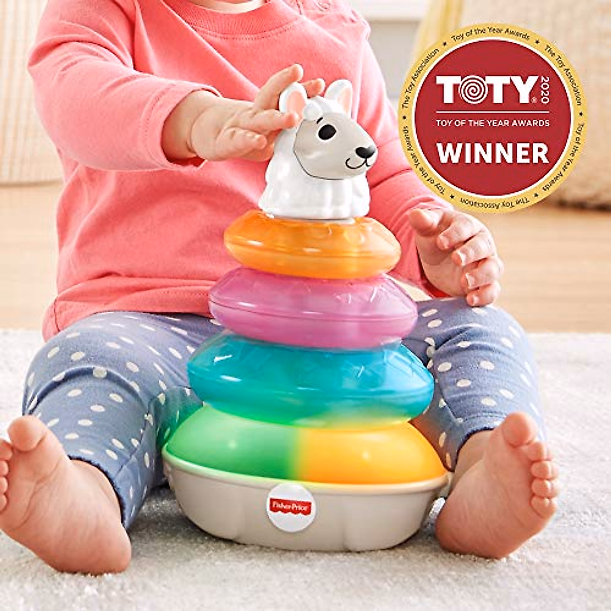 Fisher-Price Linkimals Lights & Colors Llama, Multi Color