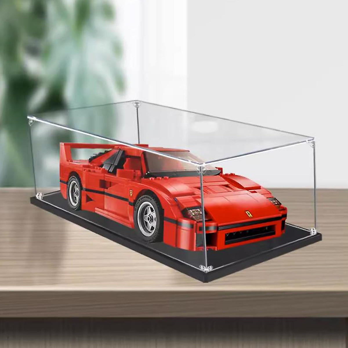 Acrylic Display Case for Lego 10248 Creator Ferrar F40 - Showcase, Protect & Decorate Model with Dustproof Storage, Collectibles, Gifts (2mm Transparent)
