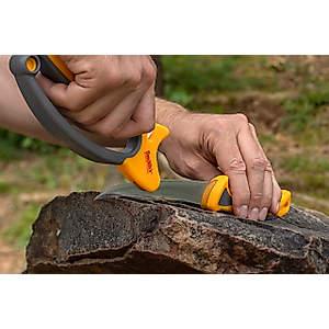 Smith’s 51061 6” Boning Fillet Knife - 400 Series Stainless Steel Blade - Non-Slip Soft Grip Handle - Protective Sheath - Curved Fillet Knife - Deboning & Game Processing - Fishing & Hunting Knife