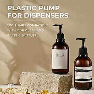 MaisoNovo Soap Pump Replacement - 2X Black Plastic Pumps - Pump Dispenser - Soap Dispenser Pump Replacement - Stainless Steel Soap Pump - Pump for Soap Dispenser