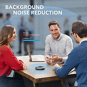 Anker PowerConf Bluetooth Speakerphone with 6 Microphones, Enhanced Voice Pickup, 24H Call Time, Bluetooth 5, USB C, Bluetooth Conference Speaker Compatible with Leading Platforms(Renewed)