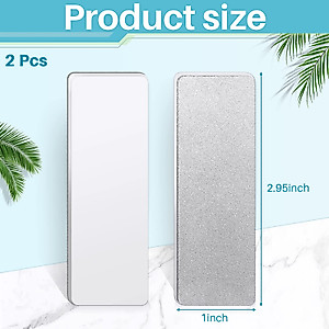 Patelai 2 Pcs Mini Pocket Knife Sharpener Stone Double Sided Diamond Sharpening Stone Whetstone Diamond Ceramic Sharpen Tools for Scissors Knives Outdoor Kitchen Sharpen Tools