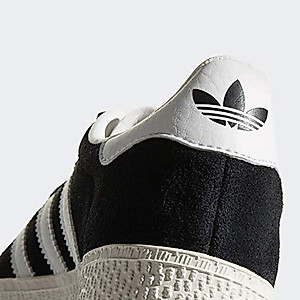 adidas Originals Kids Gazelle Black/White/Gold 11 Little Kid M