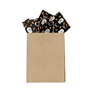 Halloween Ghosts Printed Tissue Paper - Tissue Paper for Gift Bags - Gift Bag Wrapping Paper - Gift Wrapping Paper - Holiday Tissue Paper - Fall Tissue Paper | 24 Sheets 20" x 30"