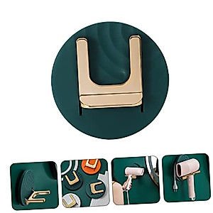 Angoily 2pcs Hair Dryer Holder Hair Dryer Wall Mount Hairdryer Holder Broom Wall Mount Holder Hair Blow Dryer Rack Hair Care Tools Holder Wall Hair Styling Tool Holder Toilet Accessory