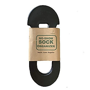 FootieTree (Black 8) No Show Sock Organizer | Hanger | Rack | Dryer & Storage. Classic Rosie Collection, Holds About 10 Pairs. Wear Each Pair Over The FootieTree & Place in The Drawer.