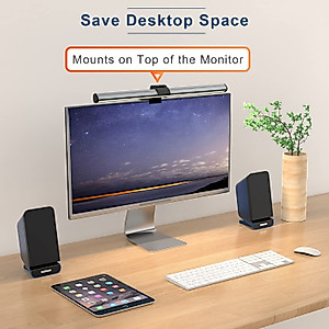 Computer Monitor Light, Screen Light Bar e-Reading LED Task Lamp with No Glare on Screen, USB Powered Monitor Lamps for Office/Home/Gaming/Desk