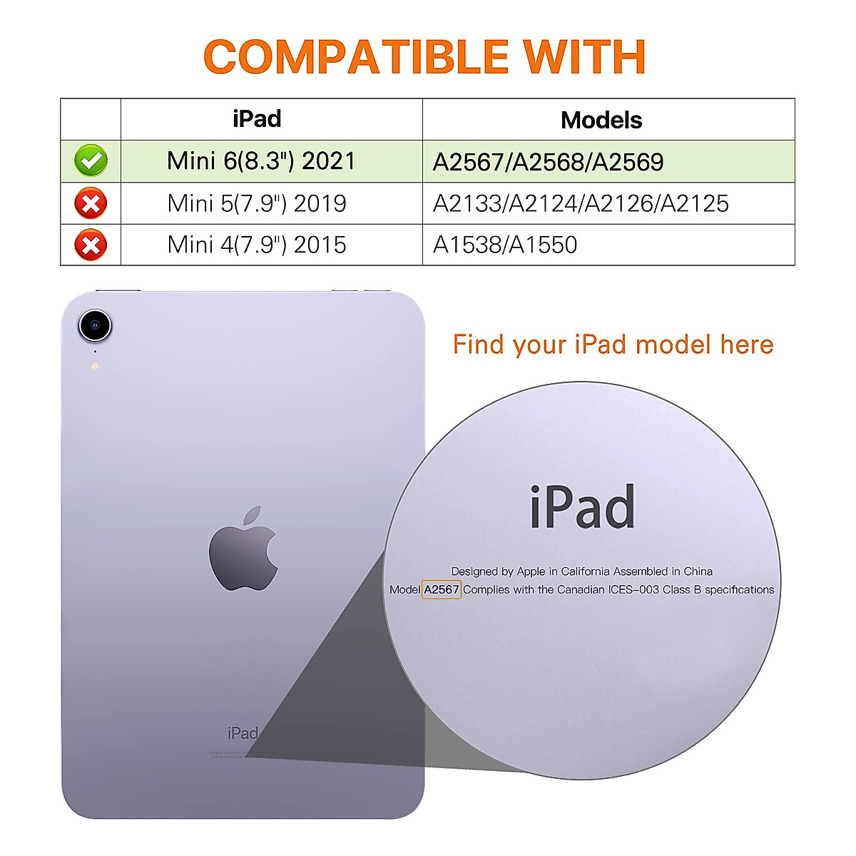 MoKo Case Fit New iPad Mini 6 2021 (6th Generation 8.3 inch), Soft TPU Translucent Frosted Back Cover Slim Smart Shell Stand Folio Case for iPad Mini, Auto Wake/Sleep, Fragrant Flowers
