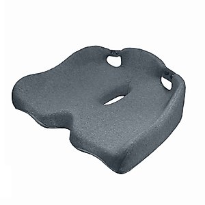 Homuno Large Memory Foam Seat Cushion for Office Chair Pressure Relief Sciatica & Tailbone Pain Relief Chair Pad for Long Sitting, for Office Chair, Gaming Chair and Car Seat (Gray)