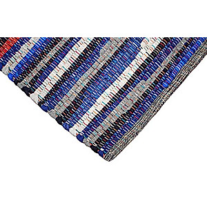 COTTON CRAFT Cotton Chindi Rag Rug - 2 Pack - Boho Farmhouse Rustic Area Accent Throw Rug - Handwoven Reversible Natural Recycled Yarn - Living Room Den Study Home Décor Gift -20 x 32 in - Multi Color