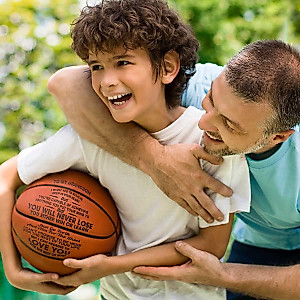 Fathers Day Birthday Gifts For Men, Kids, Engraved 29.5" Basketball Size 7, Graduation Gifts For Son, Grandson From Dad, Mom, Grandparents, Gifts For Teen Boys, Mens Gifts Unique, Gifts For Young Men