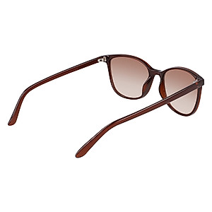 NAUTICA Women's N2243S Rectangular Sunglasses, Crystal Brown, One Size