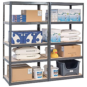 5 Tiers Heavy Duty Shelving Racking Rack Metal Boltless Freestand Garage Shelf Storage 180cm x 90cm x 40cm