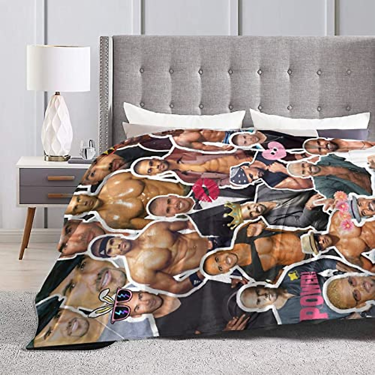 Blanket Shemar Moore Derek Morgan Soft and Comfortable Warm Fleece Blanket for Sofa,Office Bed car Camp Couch Cozy Plush Throw Blankets Beach Blankets