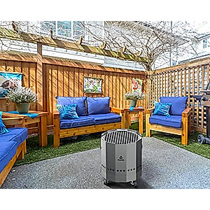 FQARX Bonfire Fire Pit - Smokeless Fire Pit Stainless Steel Outdoor Firepit & Campfire Grill, Great for Camping, Cooking, Tailgating, and Patio | 13x13 Inches