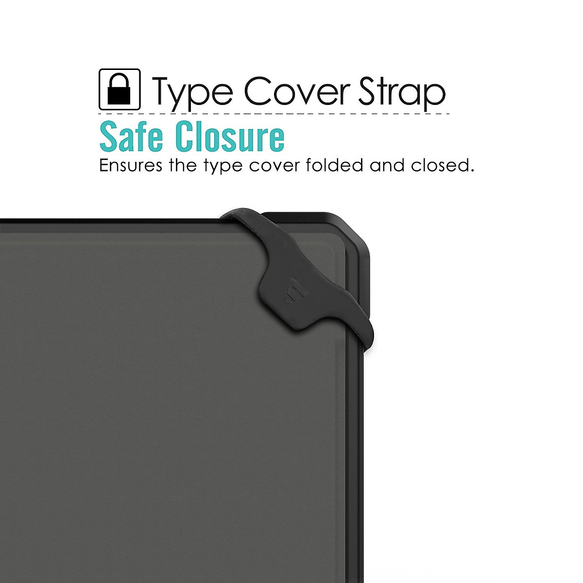 MoKo Case Fit Microsoft Surface Pro 7 / Pro 6 / Pro 5 / Pro 2017 / Pro 4 / Pro LTE, All-in-One Protective Rugged Cover Case with Pen Holder, Hand Strap, Compatible with Type Cover Keyboard, Black