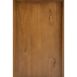 SIMPLIHOME Warm Shaker 24 Inch Wide Night Stand, Bedside table, Light Golden Brown SOLID WOOD, Rectangle, with Storage, 2 Drawers and 1 Shelf, For the Bedroom, Rustic