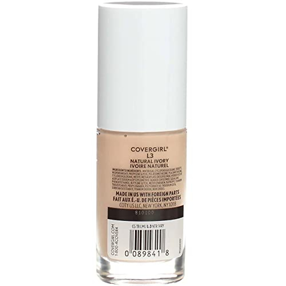 Cover Girl 00984 L-3nat Iv Natural Ivory Trublend Liquid Foundation