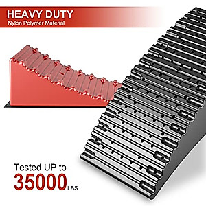 Rophor Camper Leveler 2 Packs, New Version Ramps Kit for Travel Trailer, Up to 35,000 lbs, Non-Slip Design, Faster and Easier Than RV Leveling Blocks