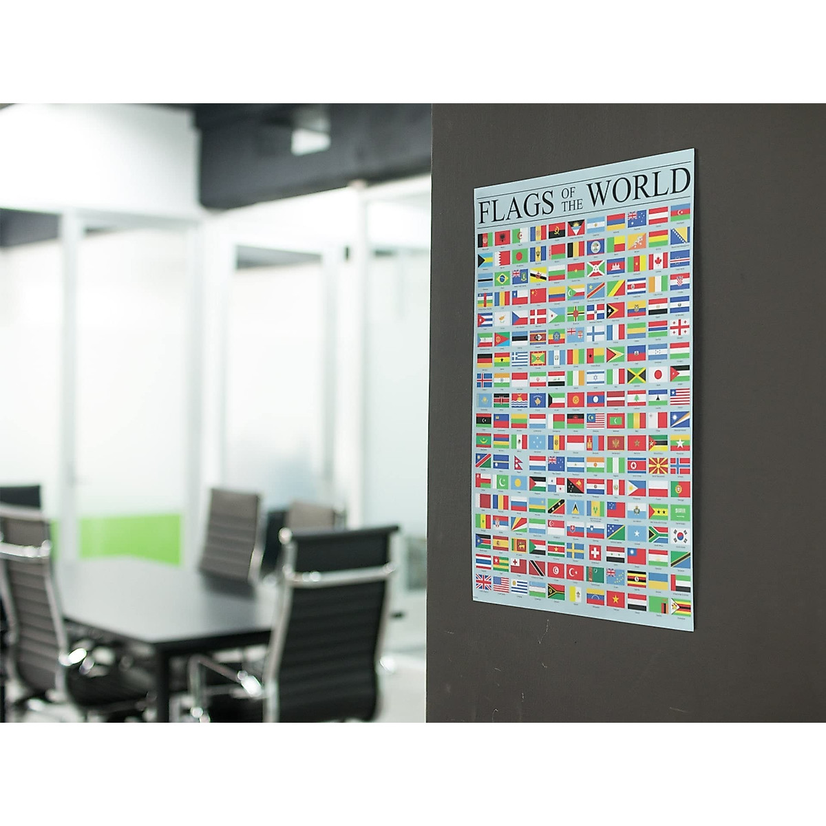 Flags of The World Classroom Reference Chart National Countries Country Symbol Educational Teacher Learning Homeschool Display Supplies Teaching Aide Cool Wall Decor Art Print Poster 12x18