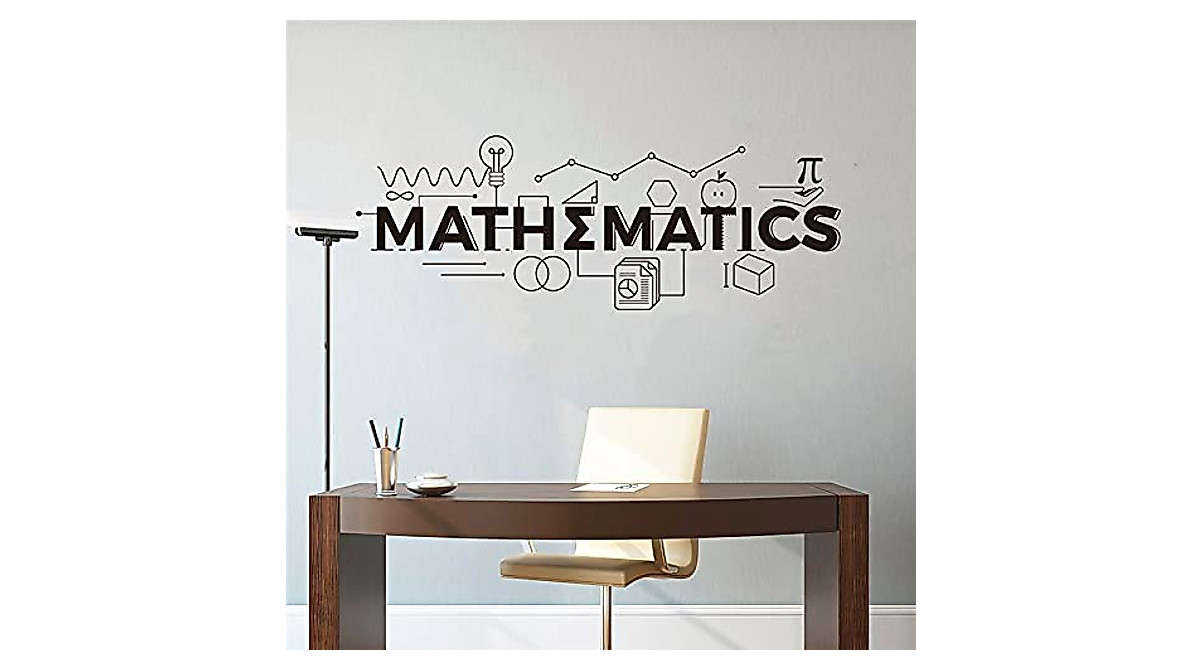 Mathematics Wall Stickers for Kids & Teens | Educational Decor