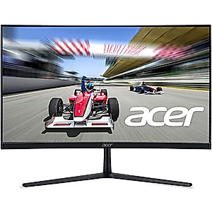 acer 23.6" FHD 1200R Curved Widescreen VA Gaming Monitor, 170Hz Refresh Rate, 1ms (VRB), AMD FreeSync Premium, 178° Wide View Angle, Zero-Frame, 2 x HDMI Ports & 1 x Display Port w/HDMI Cable