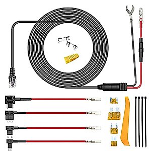 Radar Detector Hardwire Kit,Direct Wire Wiring kit for Escort Valentine One Uniden Beltronics Cobra Radar Detector Quick Connection Plug and Play Power Cord Cable