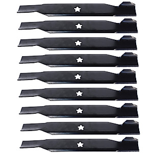 USA Mower Blades (9 AYP380BP High Lift Blade Fits AYP® Craftsman® Husqvarna® 156468 532137380 917137380MS 917137380P Length 17-3/8in. Width 2-1/4in. Thickness .150in. Center Hole 5 PT ST 50in. Deck