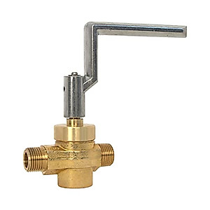 Endurance Pro WR-GV Wok Gas Valve with Handle for Commercial Wok Range, CSA Approved, 1/2" NPT X 1/2" NPT 1/2 PSI, For Jade 4418600000, Imperial 16201620