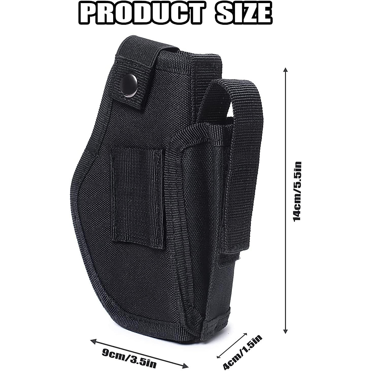 LUCYLANKER Universal Gun Holster,IWB OWB Gun Holster,Tactical Pistol Bags Waistband,The Waistband Pistols Holsters for Right and Left Hand, Draw Holster for Men/Women (with Mag Pouch)