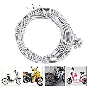 【𝐄𝐚𝐬𝐭𝐞𝐫 𝐏𝐫𝐨𝐦𝐨𝐭𝐢𝐨𝐧】 CHICIRIS 20PCS Premium Bike Brake Cable, 1.6mm Thick 20PCS 2.5M Length Electric Bicycle Brake Line, for Electric Scooter E-Bike Bicycle Modification Cycling Accessory