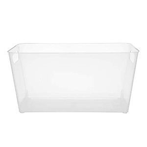 Kenney Organizer Bin with Handles, 14" x 7" x 7", Clear
